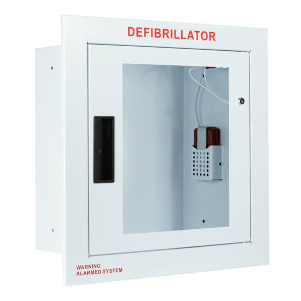 Large Fully-Recessed AED Cabinet with Strobe Alarm – One Beat Medical