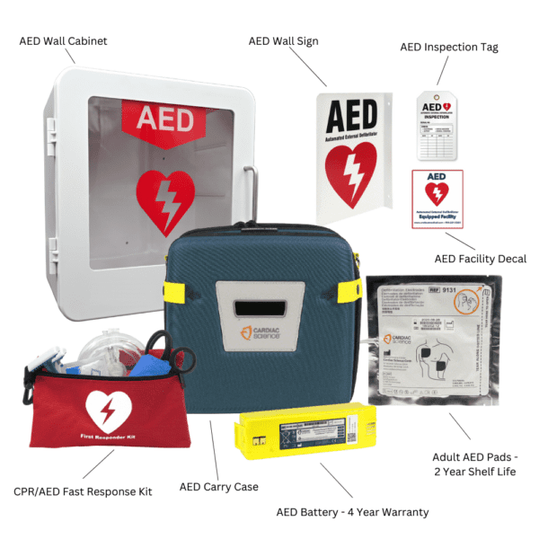 Complete AED Defibrillator Package (Recertified) | One Beat Medical